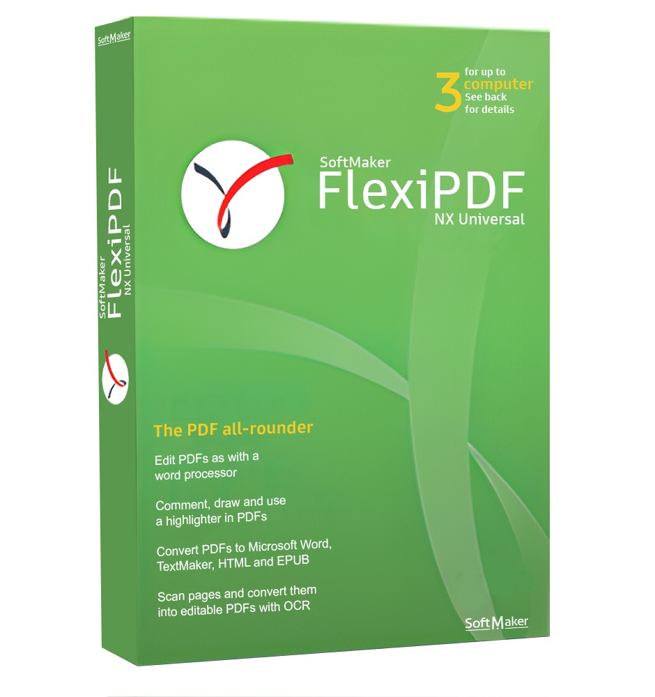 Utilità :: SoftMaker :: FlexiPDF NX Universal 2022